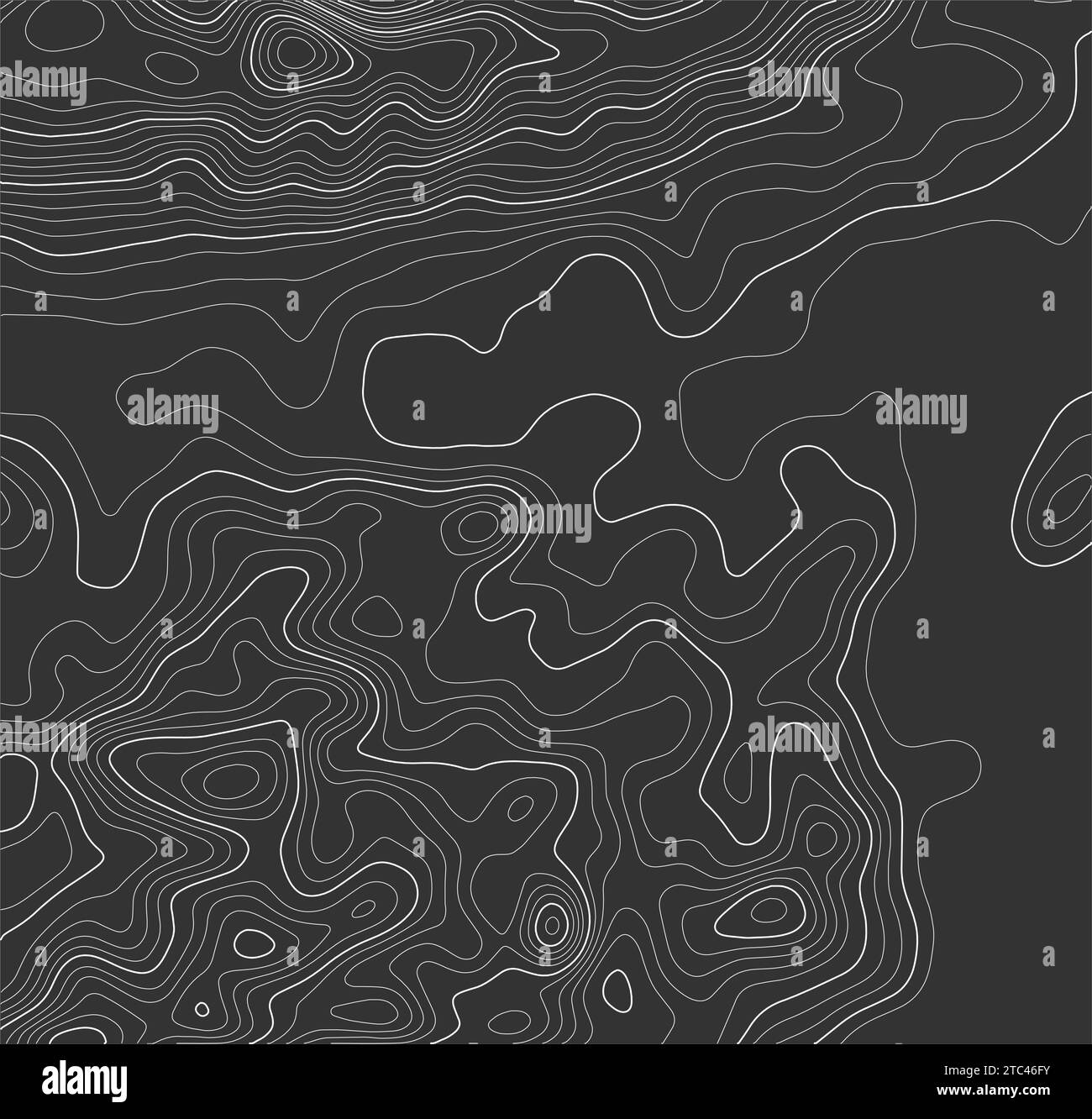 Grey contours vector topography. Mountain terrain geographic map ...