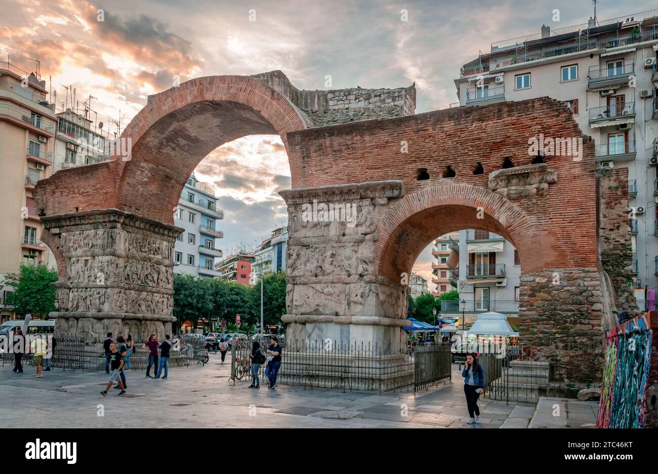 The Arch of Galerius aka Kamara, a Roman 4th century monument, in the ...