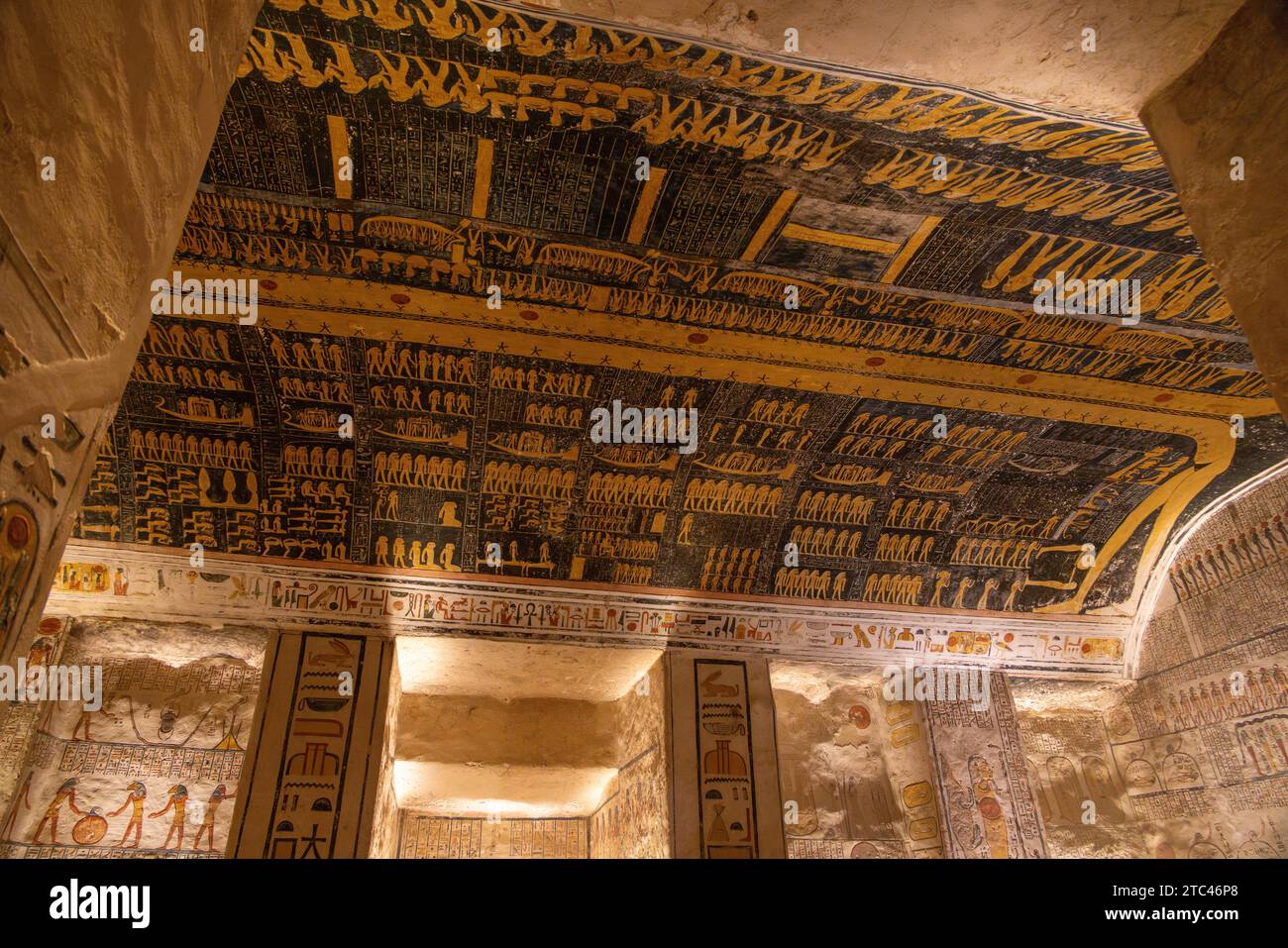 tomb of Kings Ramses V and VI (KV9), Valley of the Kings, Luxor, Egypt ...