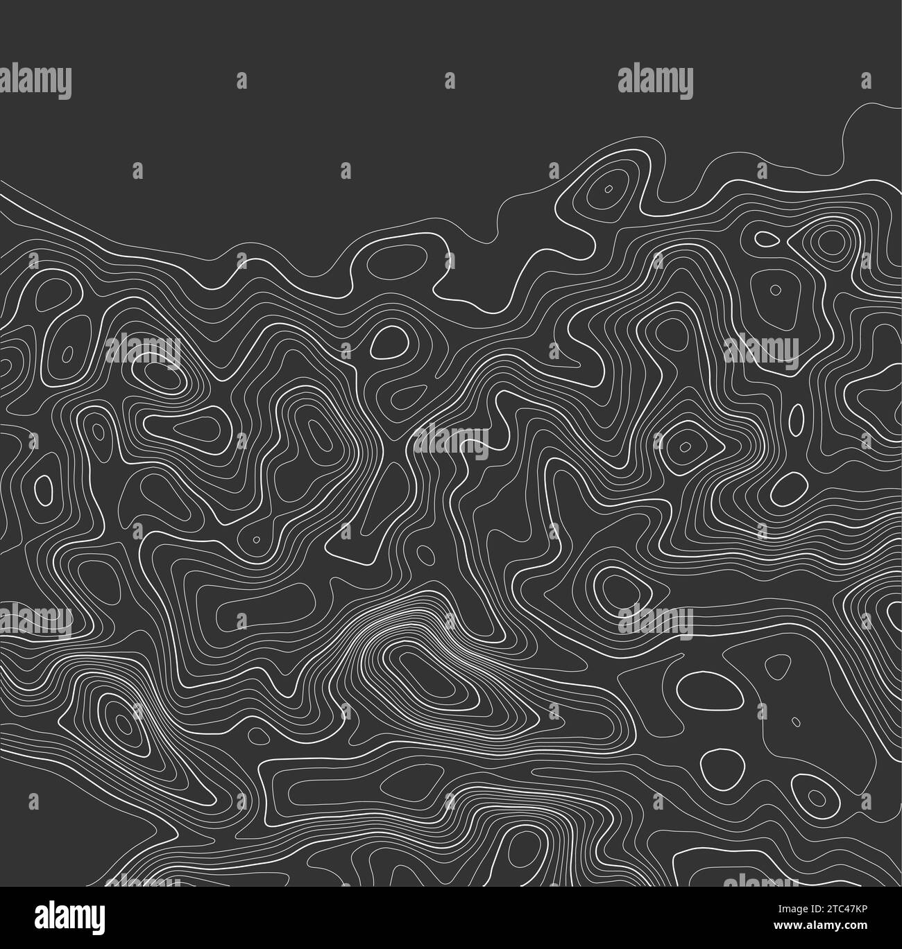 Grey contours vector topography. Mountain terrain geographic map ...