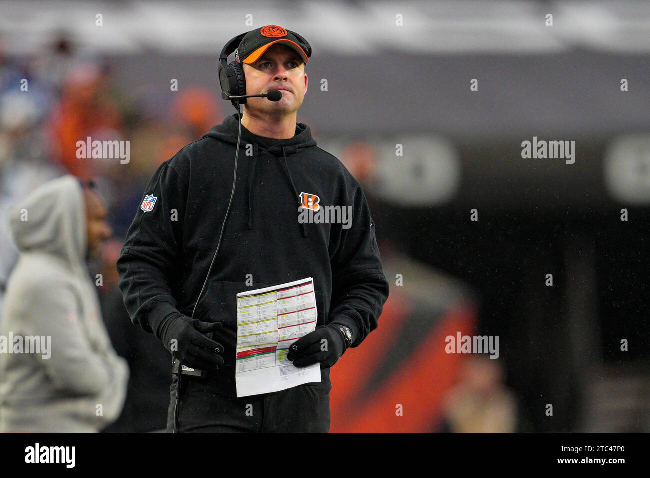 Cincinnati Bengals head coach Zac Taylor watches from the sideline in ...