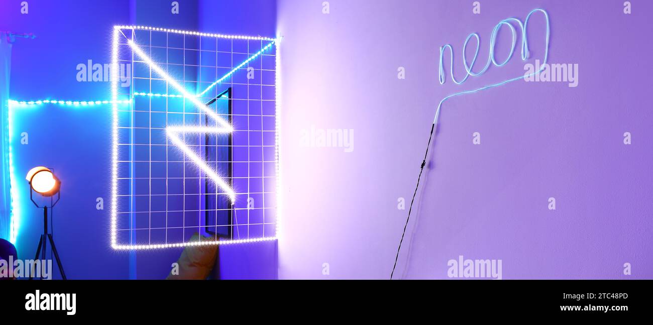 Stylish neon hi-res stock photography and images - Alamy