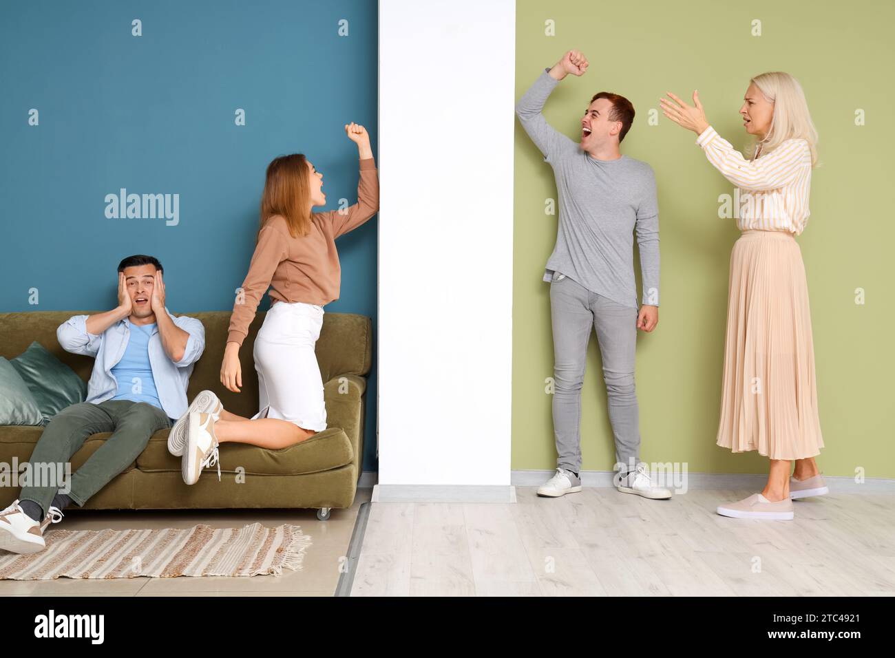 Noisy neighbours flat hi-res stock photography and images - Alamy