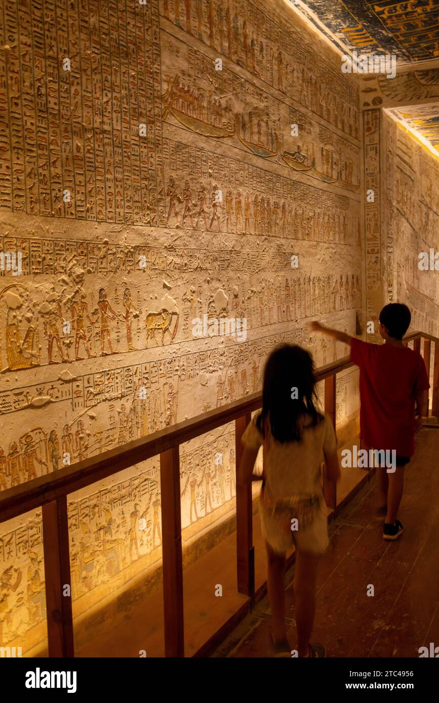 tomb of Kings Ramses V and VI (KV9), Valley of the Kings, Luxor, Egypt ...