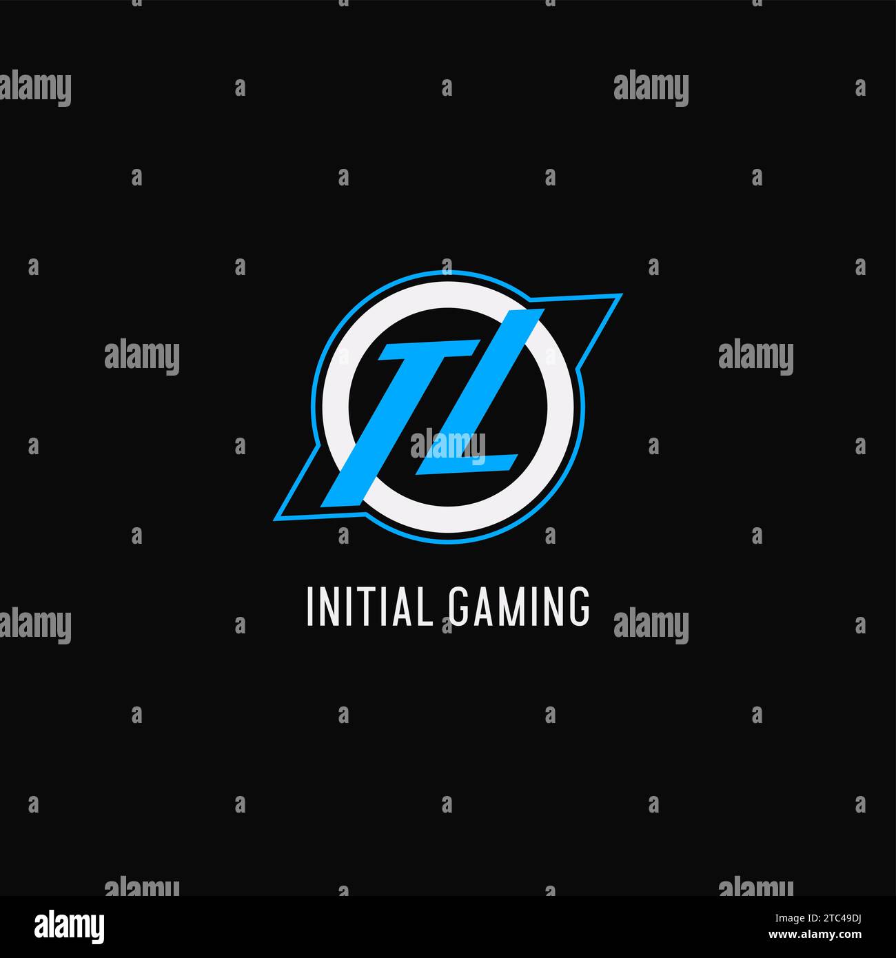 Initial TL logo circle line, creative esport team logo monogram style ...