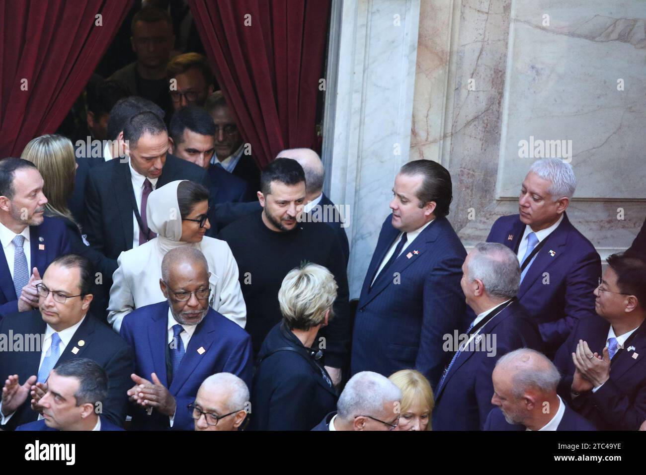 Buenos Aires, Argentina. 10th Dec, 2023. Volodomir Zelensky, president ...