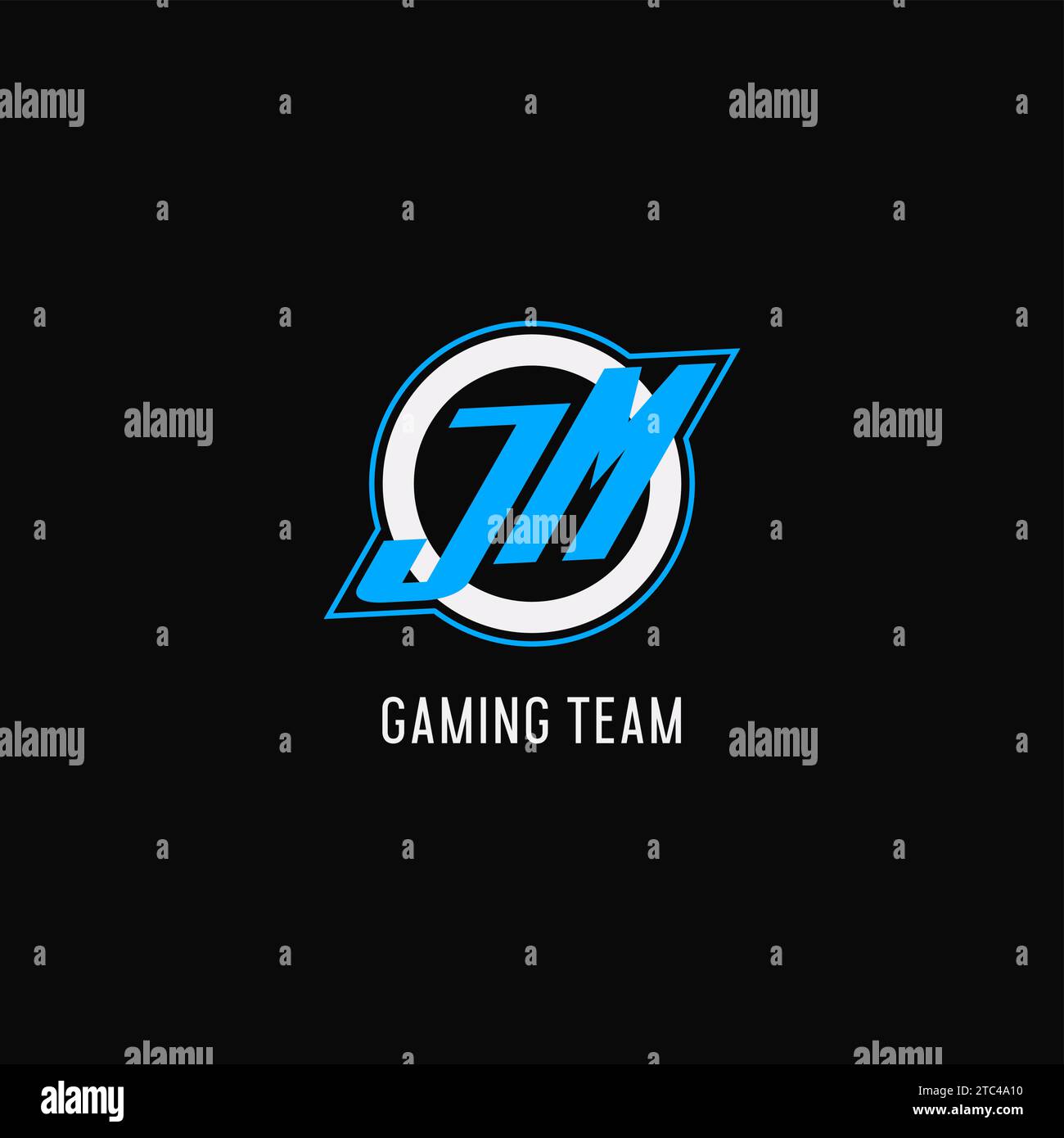 Initial JM logo circle line, creative esport team logo monogram style vector graphic Stock ...