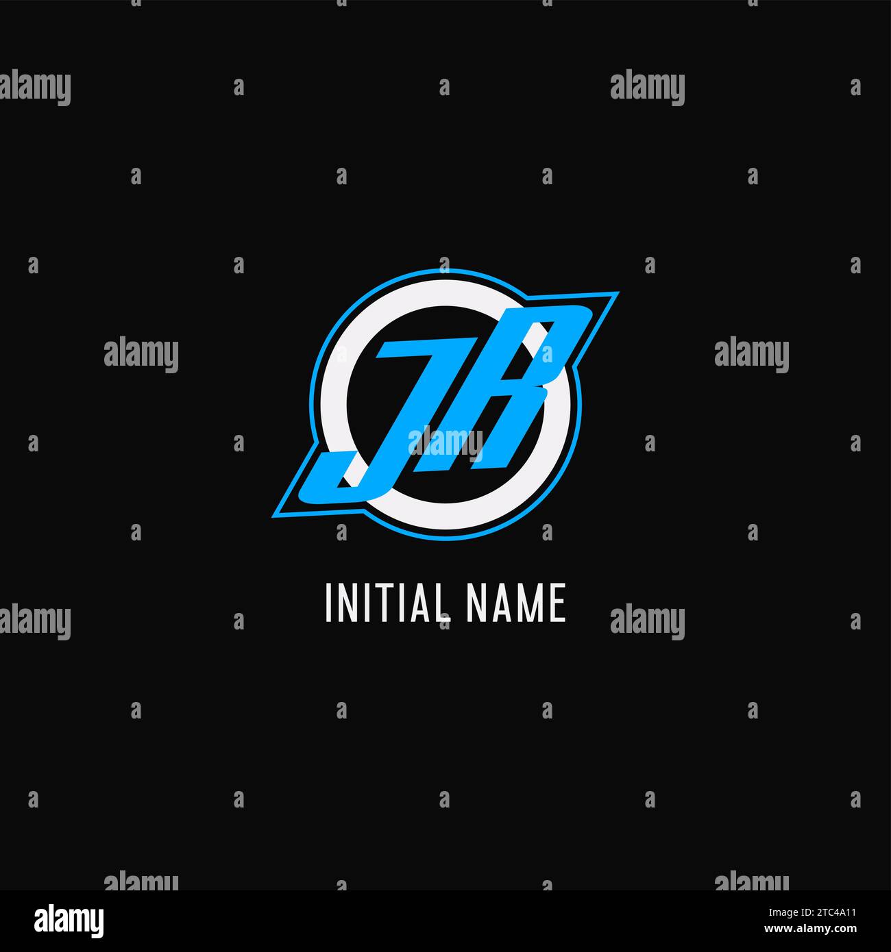 Initial JR logo circle line, creative esport team logo monogram style ...