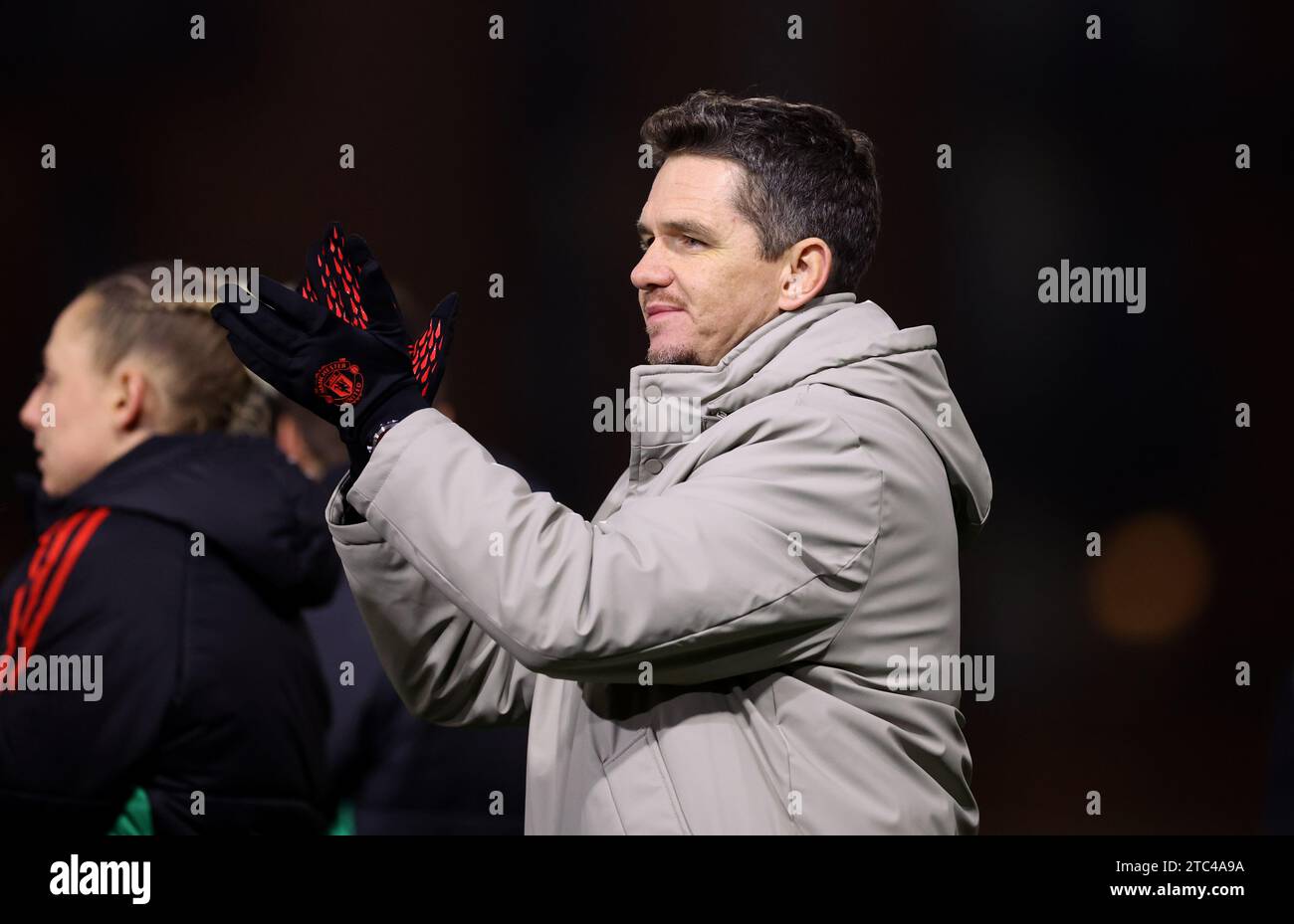 Manchester United manager Marc Skinner after the Barclays Women's Super ...