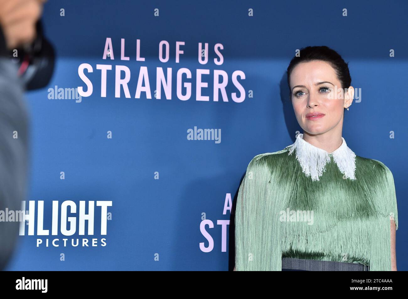 Claire Foy arrives at a screening of "All of Us Strangers," Saturday ...
