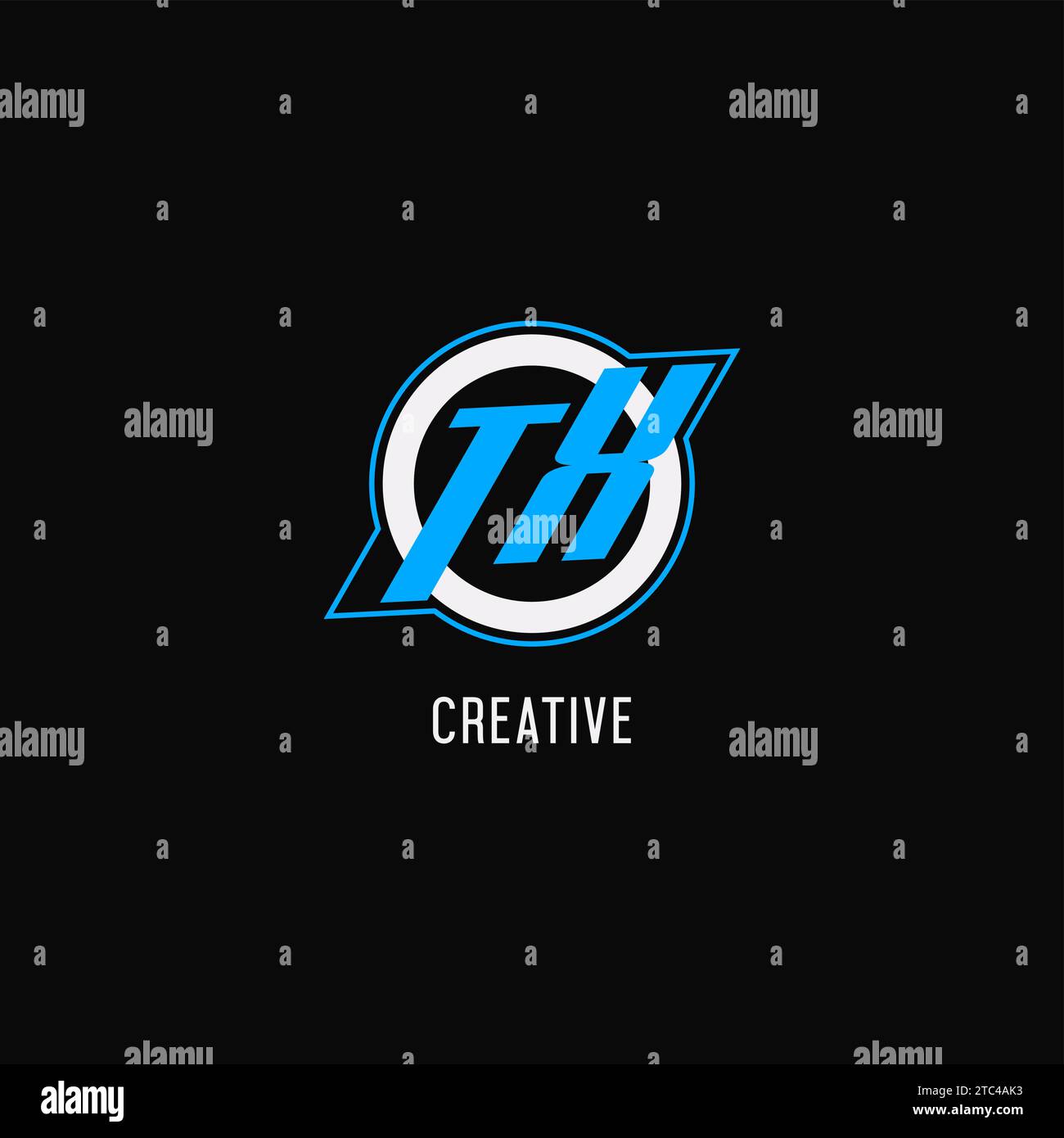Initial TX logo circle line, creative esport team logo monogram style ...