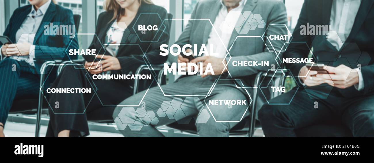 Social media and young people network concept. Modern graphic interface ...