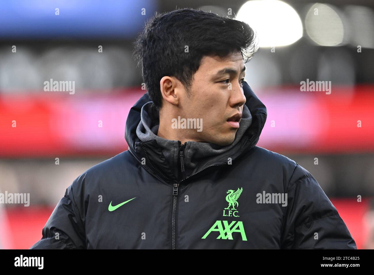 LONDON, ENGLAND - DECEMBER 9: Wataru Endo of Liverpool FC during the ...