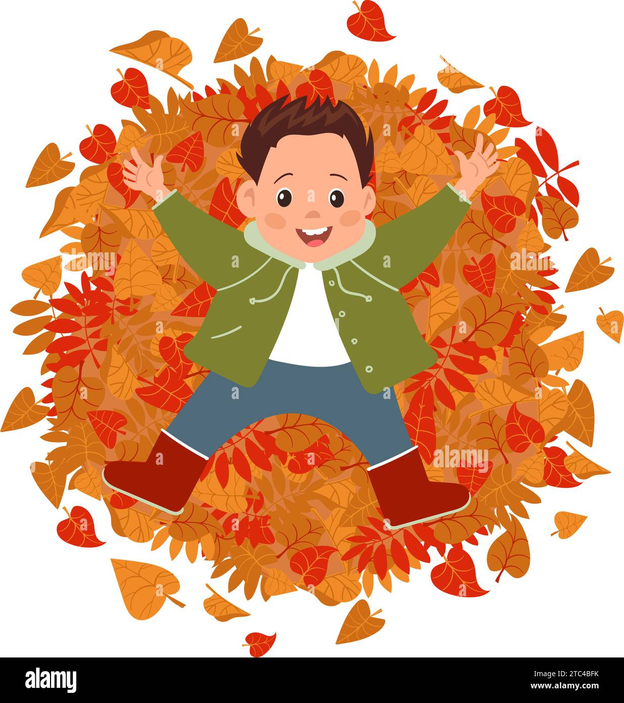 Boy leaf Cut Out Stock Images & Pictures - Alamy