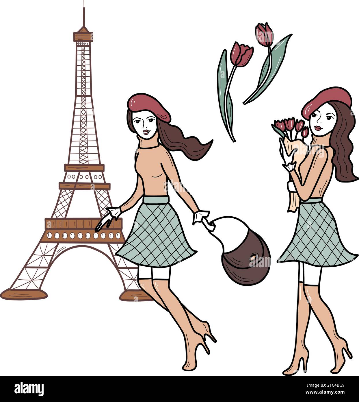 Girly Eiffel Tower Clip Art