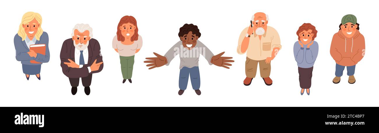 Man below view Stock Vector Images - Alamy