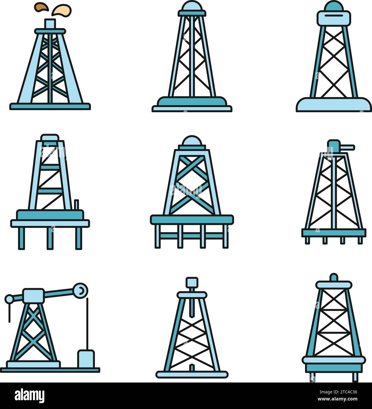 Land Drilling Rig Clip Art