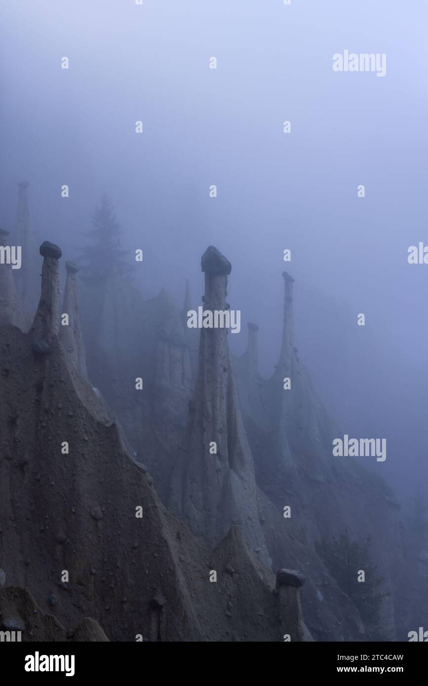Earth pyramids of Platten (Erdpyramiden - Piramidi di Plata) near ...