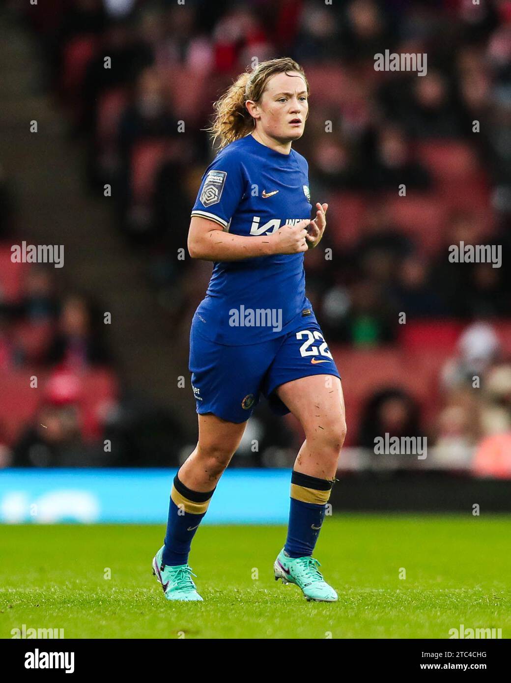 London, UK. 10th Dec, 2023.Chelsea's Erin Cuthbert In action during the ...