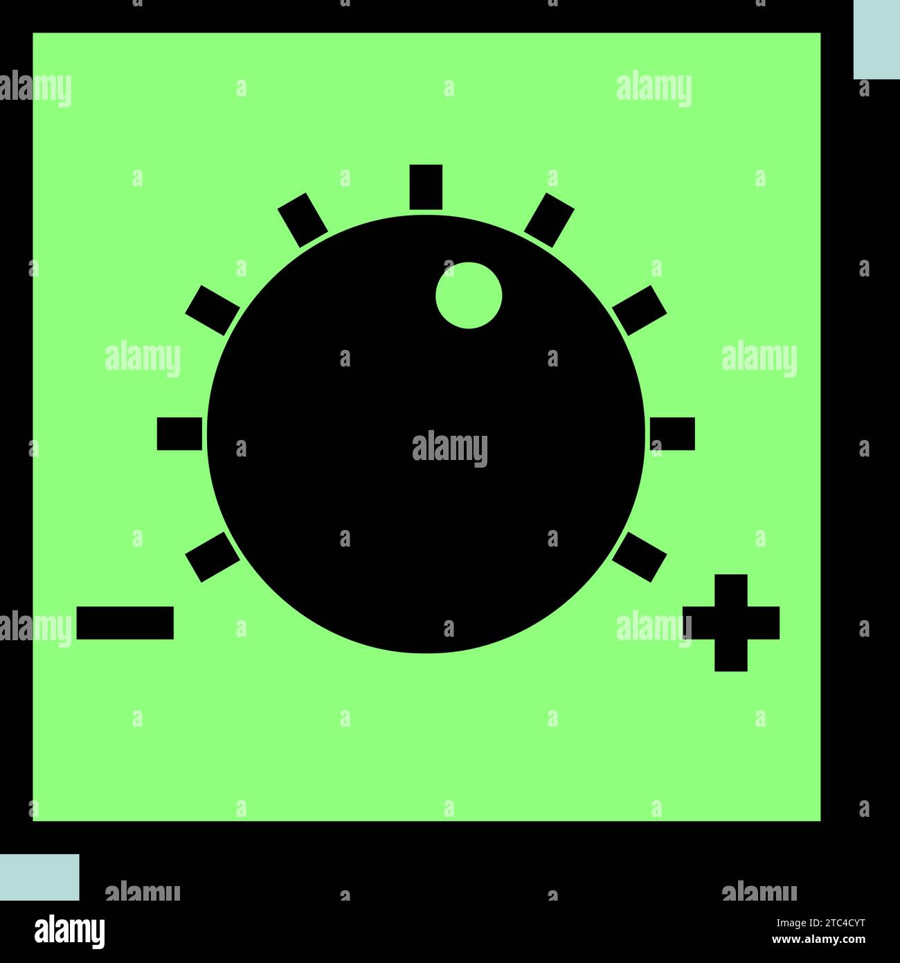 Volume knob vector neo-brutalism icon. Music sign. Graph symbol for ...