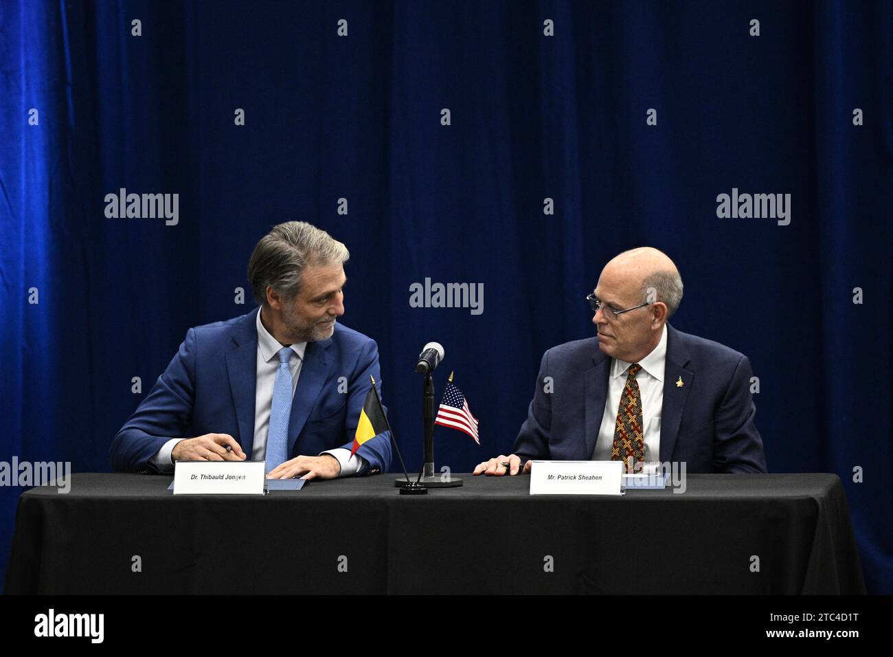 Fort Worth, United States. 10th Dec, 2023. SABCA CEO Thibauld Jongen ...