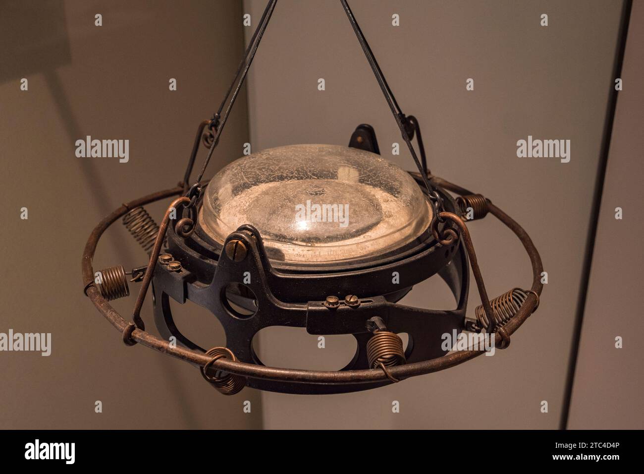 A hanging compass for test cruises on warships (1930s) in the ...