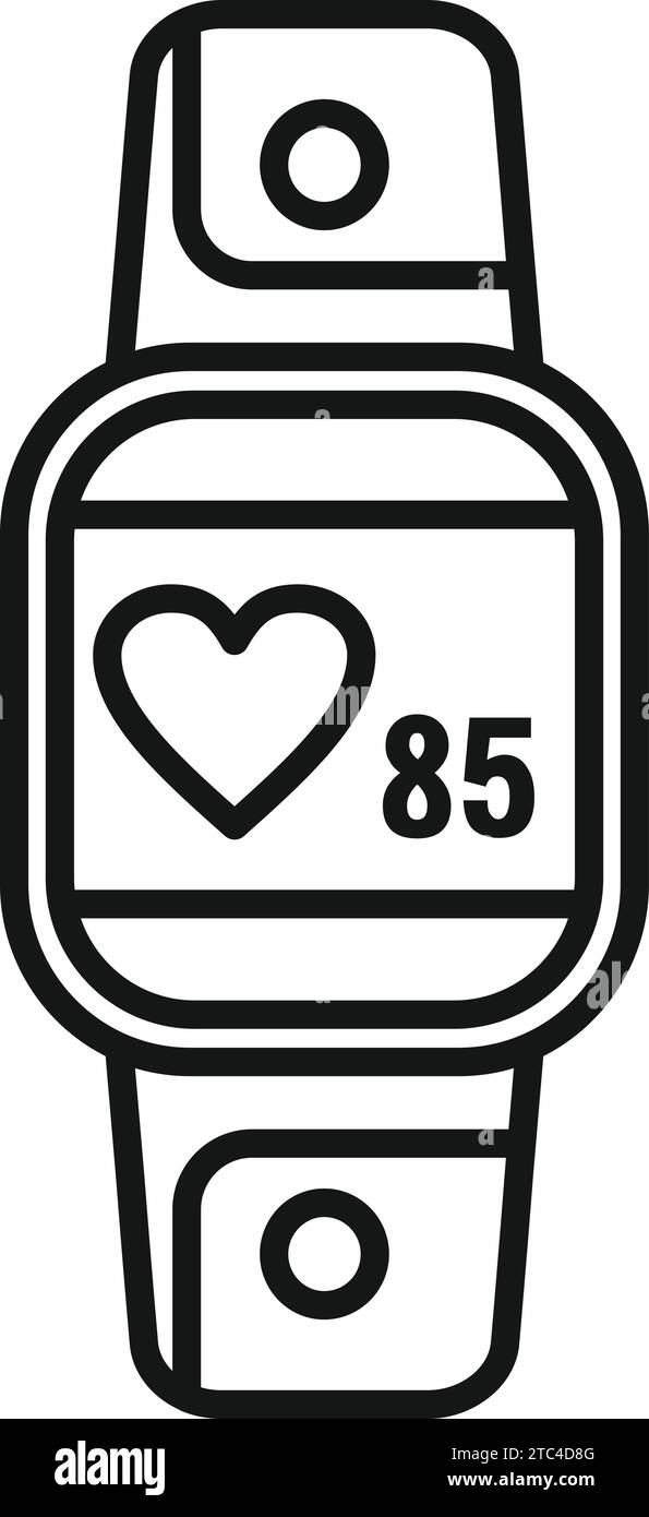 Fitbit icon vector Black and White Stock Photos & Images - Alamy