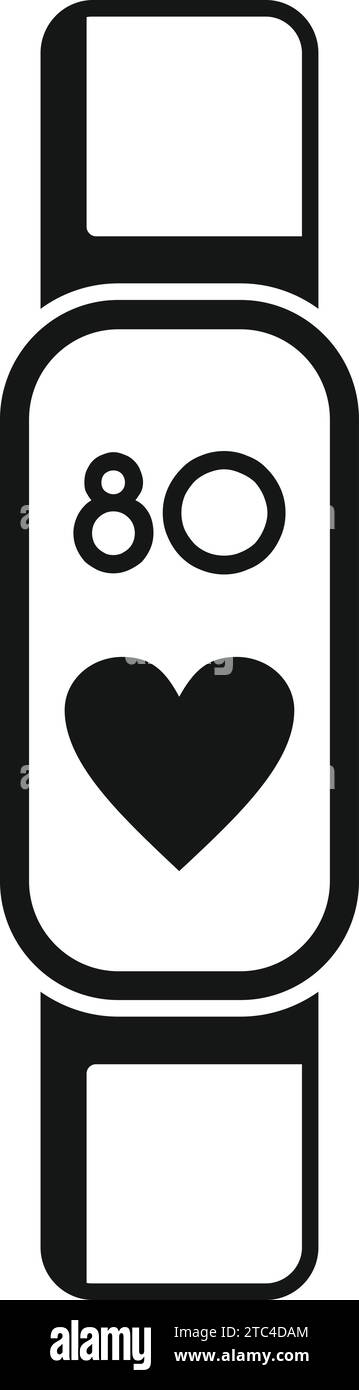 Fitbit icon vector Black and White Stock Photos & Images - Alamy