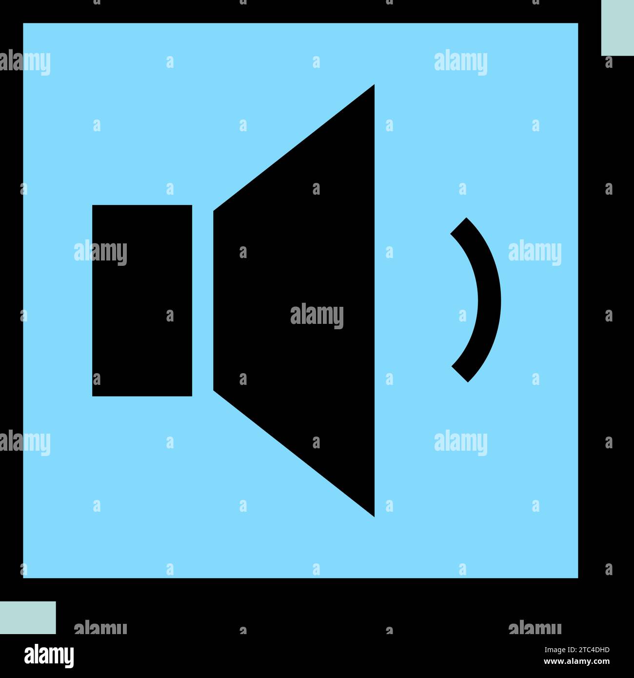 Minimum volume sound music vector neo-brutalism icon. Graph symbol for ...