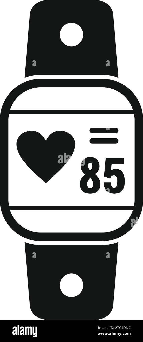 Fitbit icon vector Black and White Stock Photos & Images - Alamy