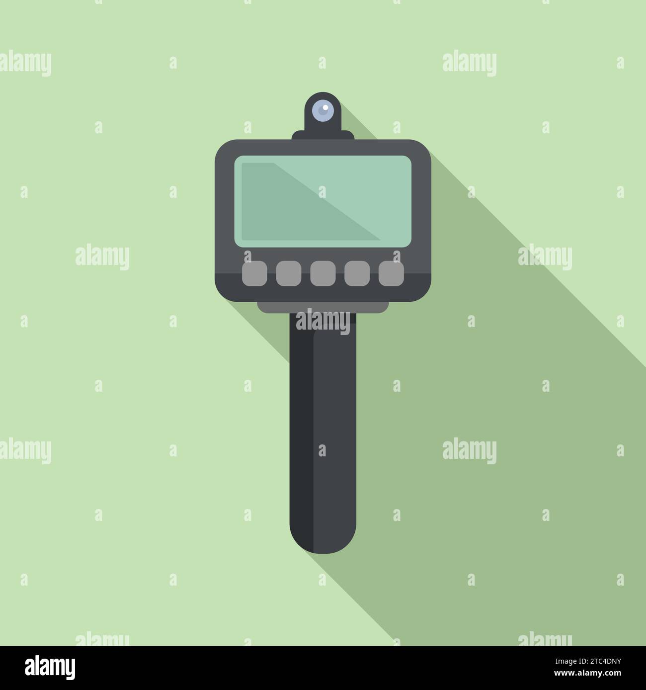 Digital speed radar icon flat vector. Tool speed limit. Gun tool police Stock Vector Image & Art ...