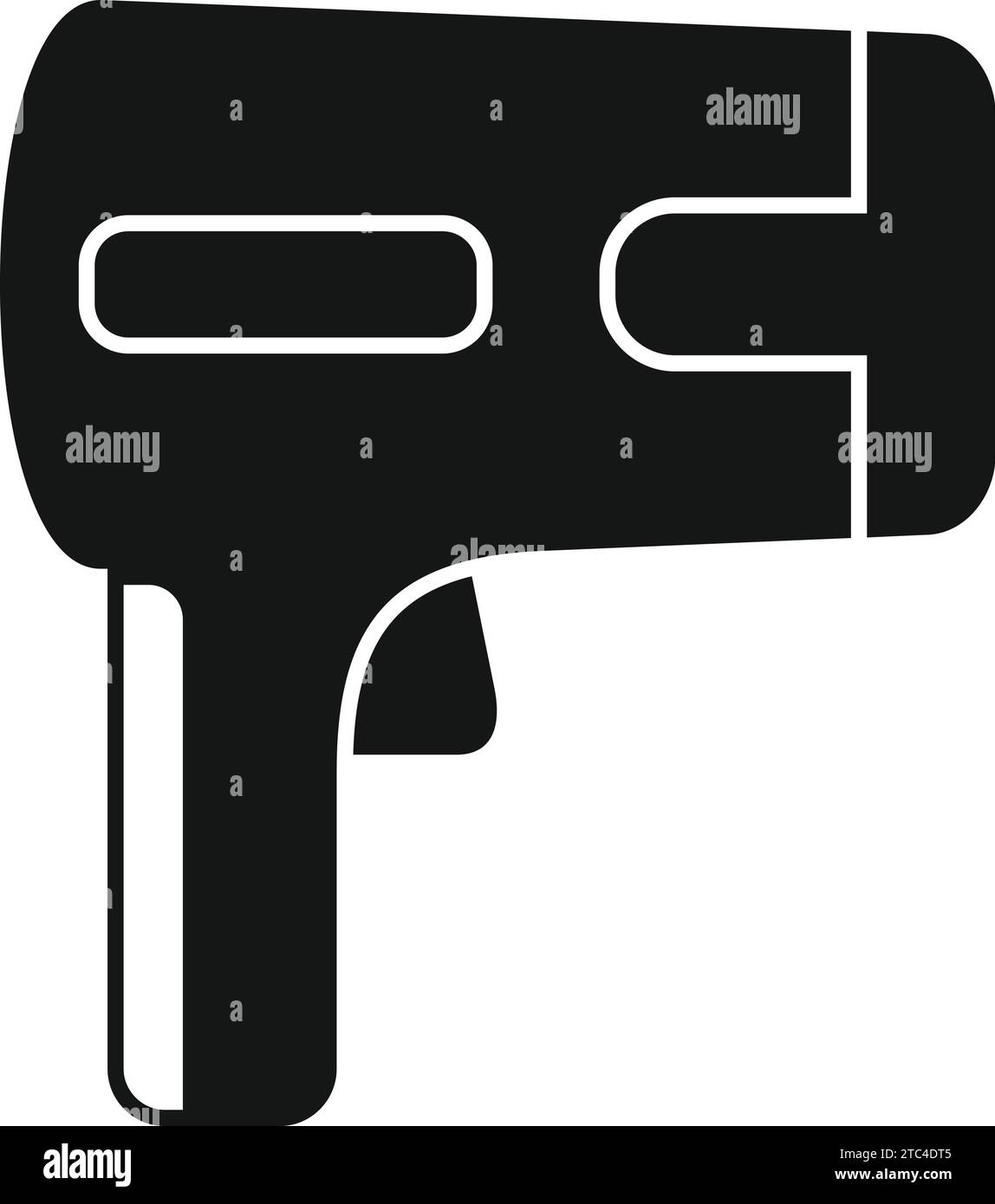 Electronic speed radar icon simple vector. Anti police road. Ticket ...
