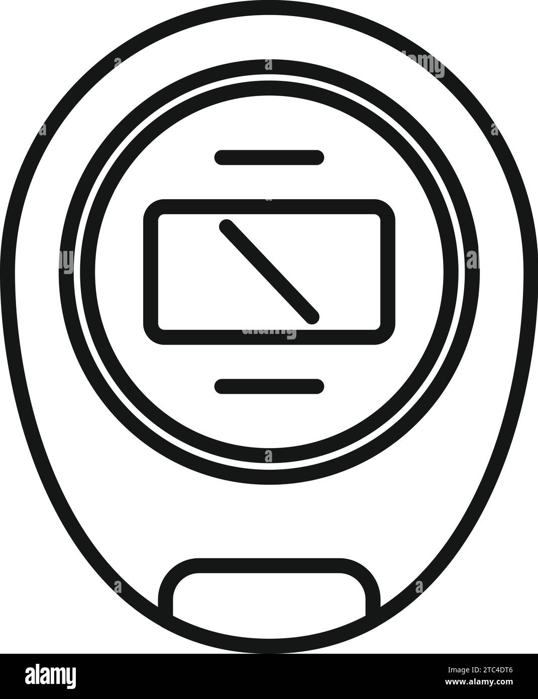 Healthcare equipment tech icon outline vector. Digital activity. Sport ...