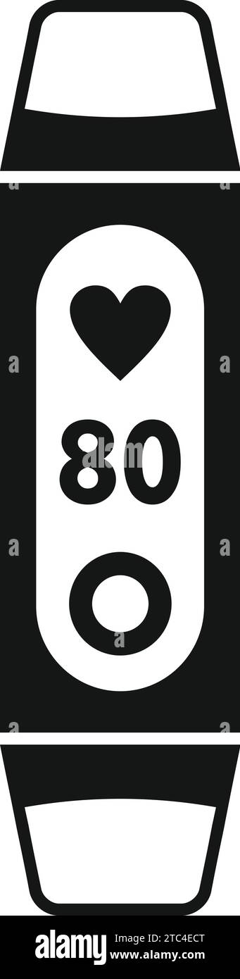 Data sport band icon simple vector. Device digital. Security sport data ...