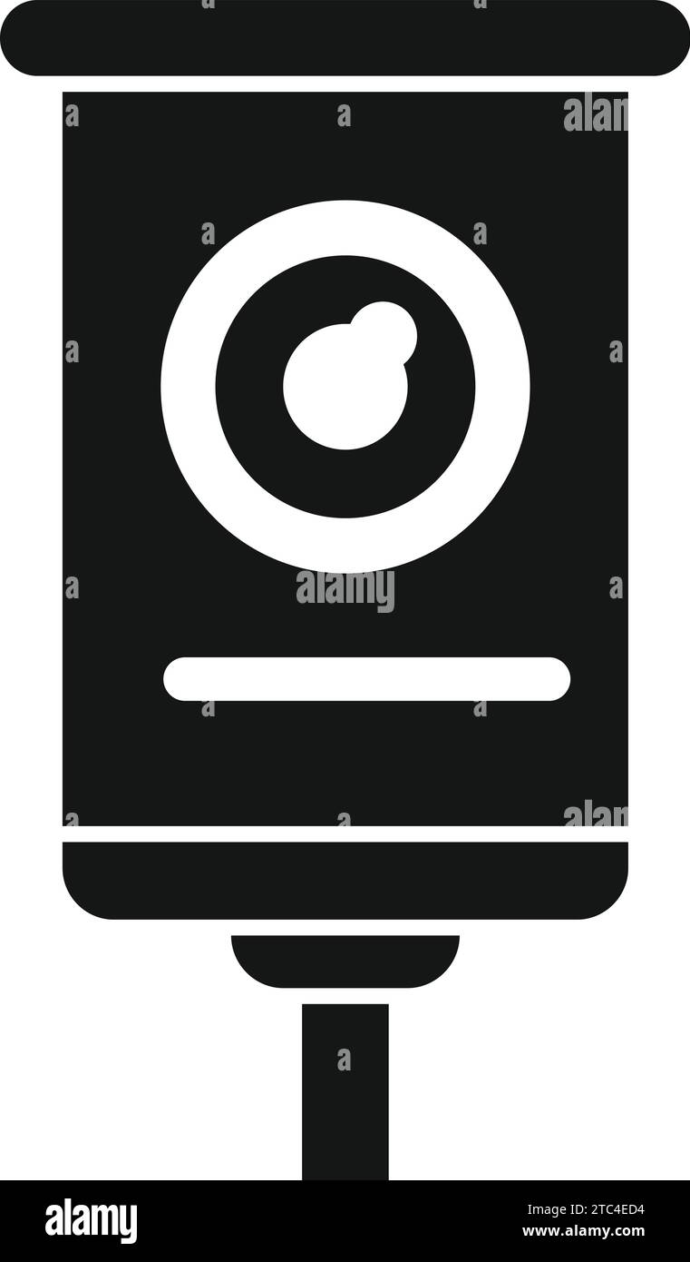 Cam road traffic icon simple vector. Warning road cam. Area control ...