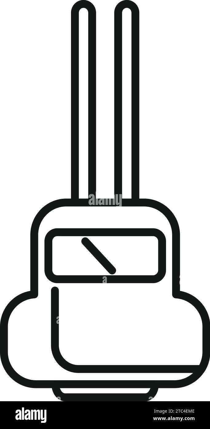 Probe test kit icon outline vector. Ph meter. Acidic paper liquid Stock ...