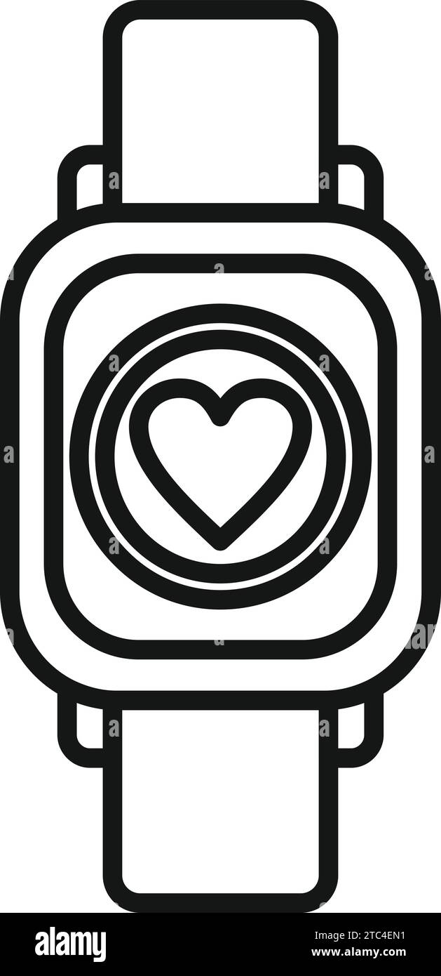 Fitbit icon vector Black and White Stock Photos & Images - Alamy