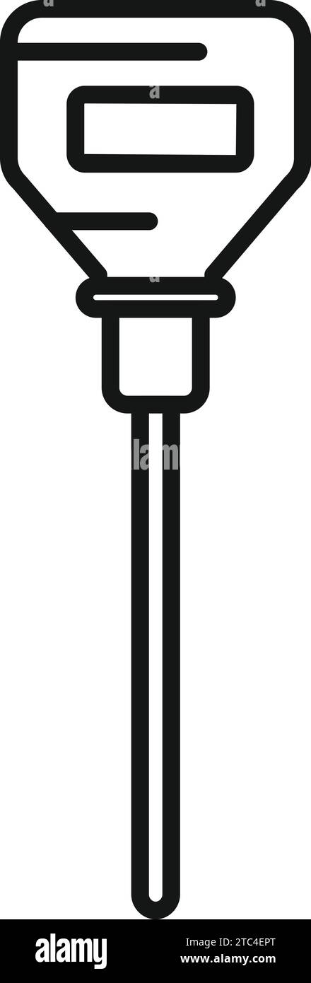 Sensor device ph icon outline vector. Level ph meter. Laboratory ...