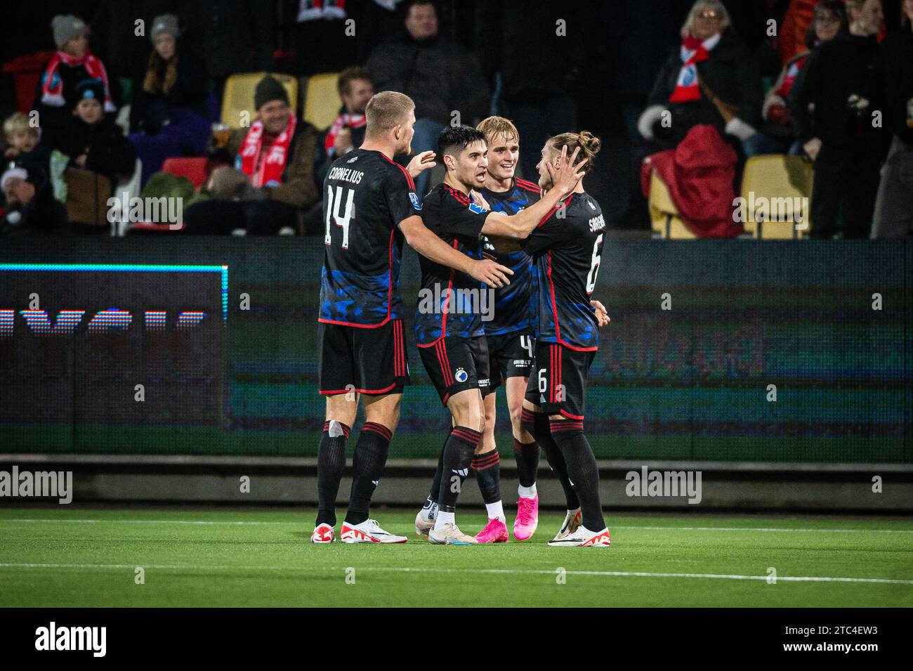 Silkeborg, Denmark. 09th, December 2023. Christian Sorensen (6) of FC ...