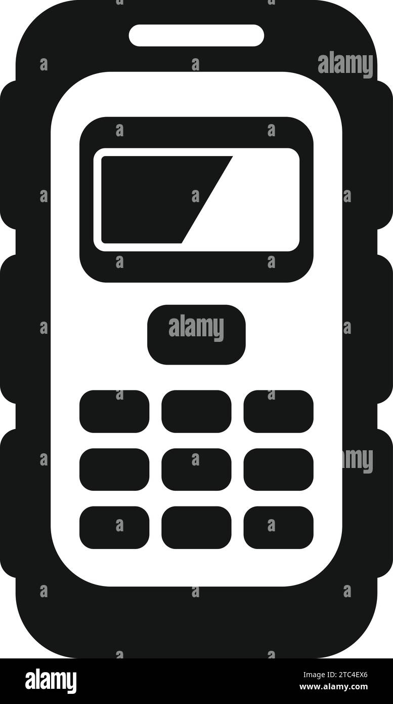 Mobile laser meter icon simple vector. Screen electric. Beam diagnostic ...