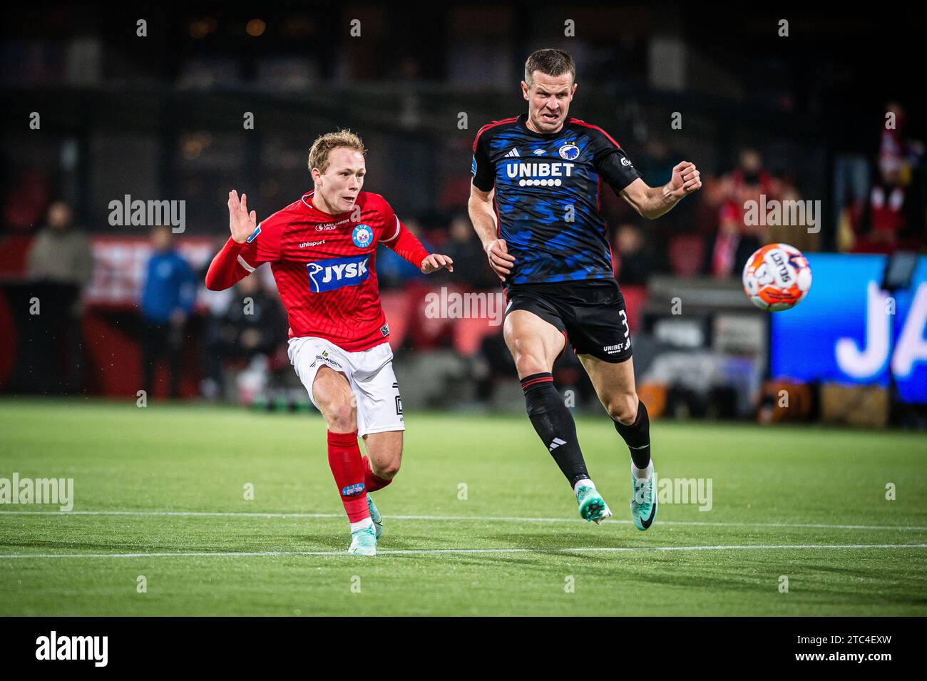 Silkeborg, Denmark. 09th, December 2023. Anders Klynge (21) of ...