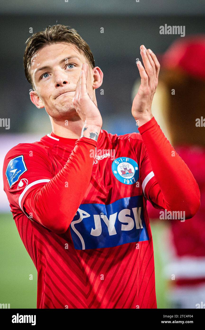 Silkeborg, Denmark. 09th, December 2023. Oliver Sonne of Silkeborg IF ...