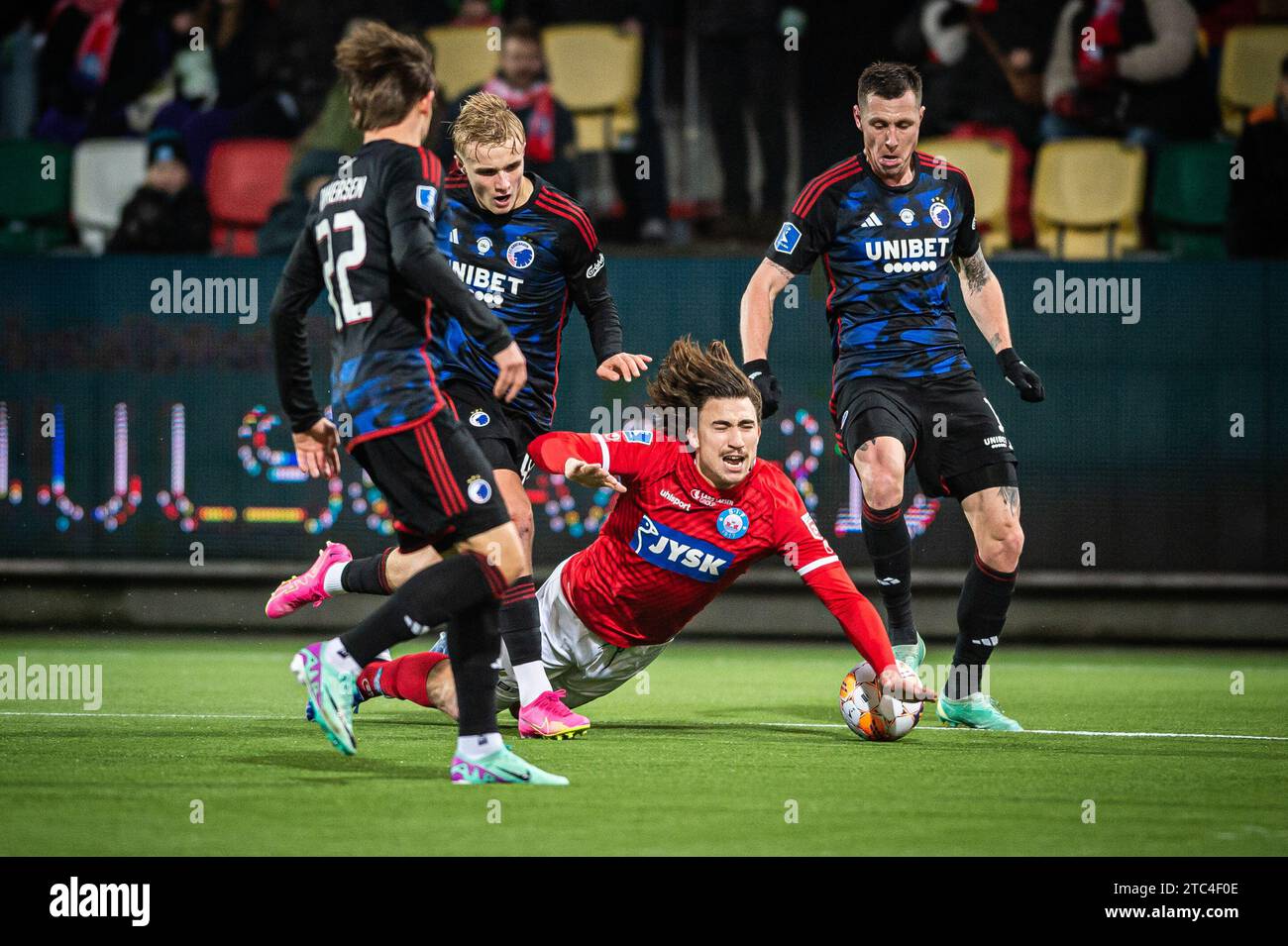 Silkeborg, Denmark. 09th, December 2023. Alexander Lind (9) of ...