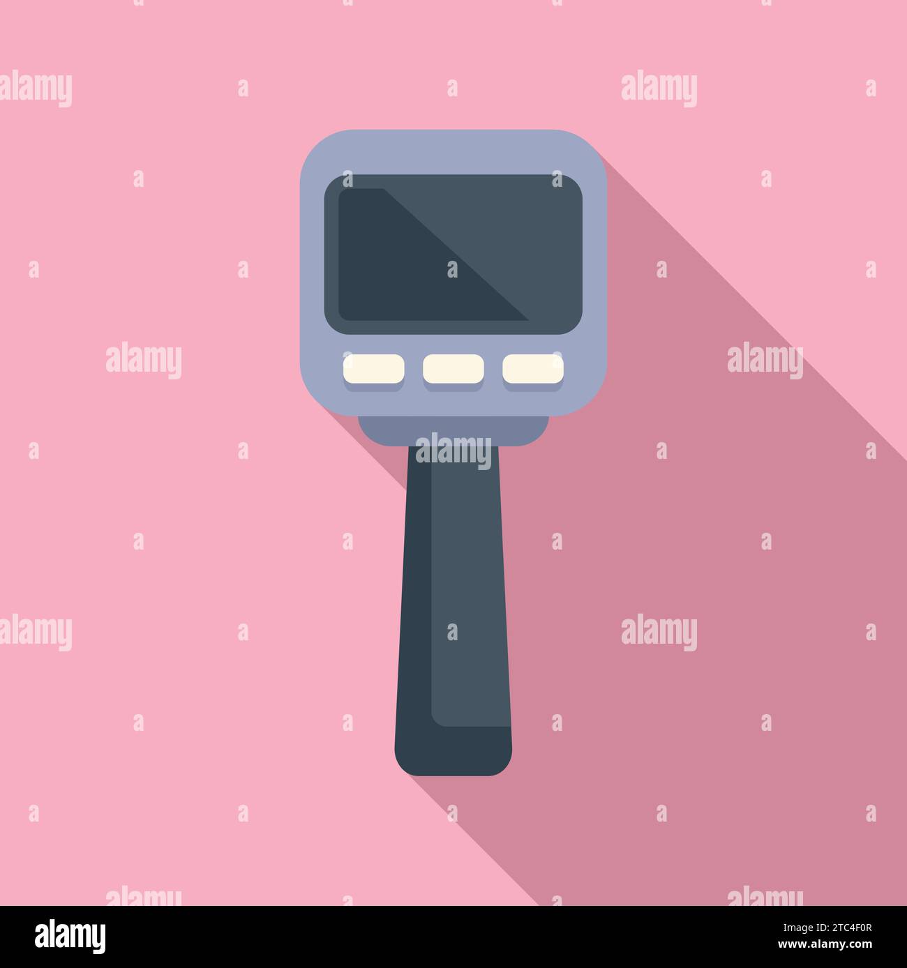 Speed radar camera icon flat vector. Flash gun limit. Road traffic cam ...