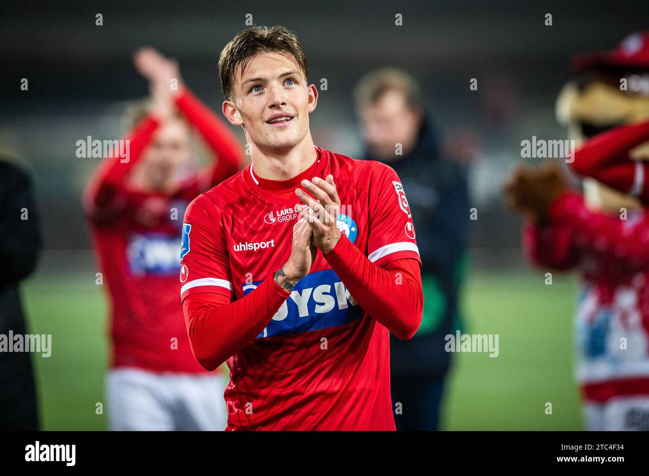 Silkeborg, Denmark. 09th, December 2023. Oliver Sonne of Silkeborg IF ...