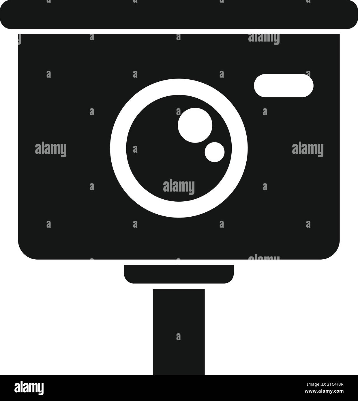 Road traffic police icon simple vector. Speed radar. Alert city road ...