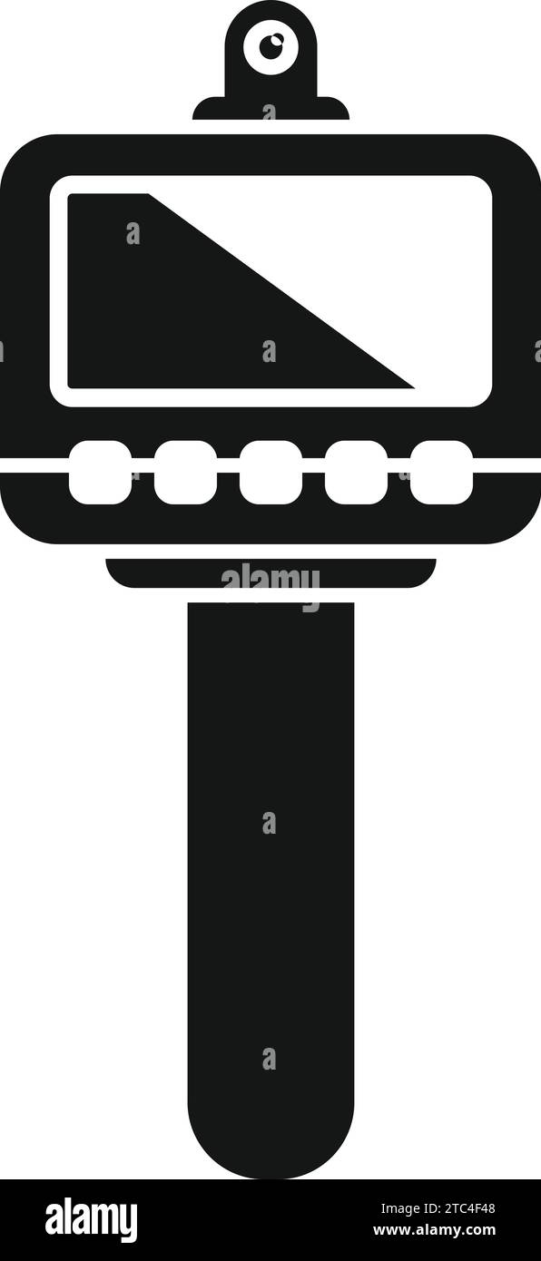 Digital speed radar icon simple vector. Tool speed limit. Gun tool ...