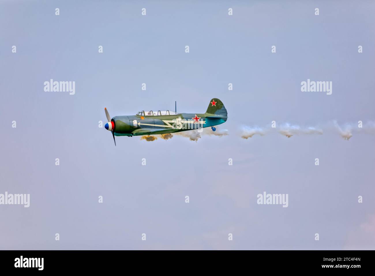 Vintage WWII Aircraft in Flight at Varazdin Airshow Stock Photo - Alamy