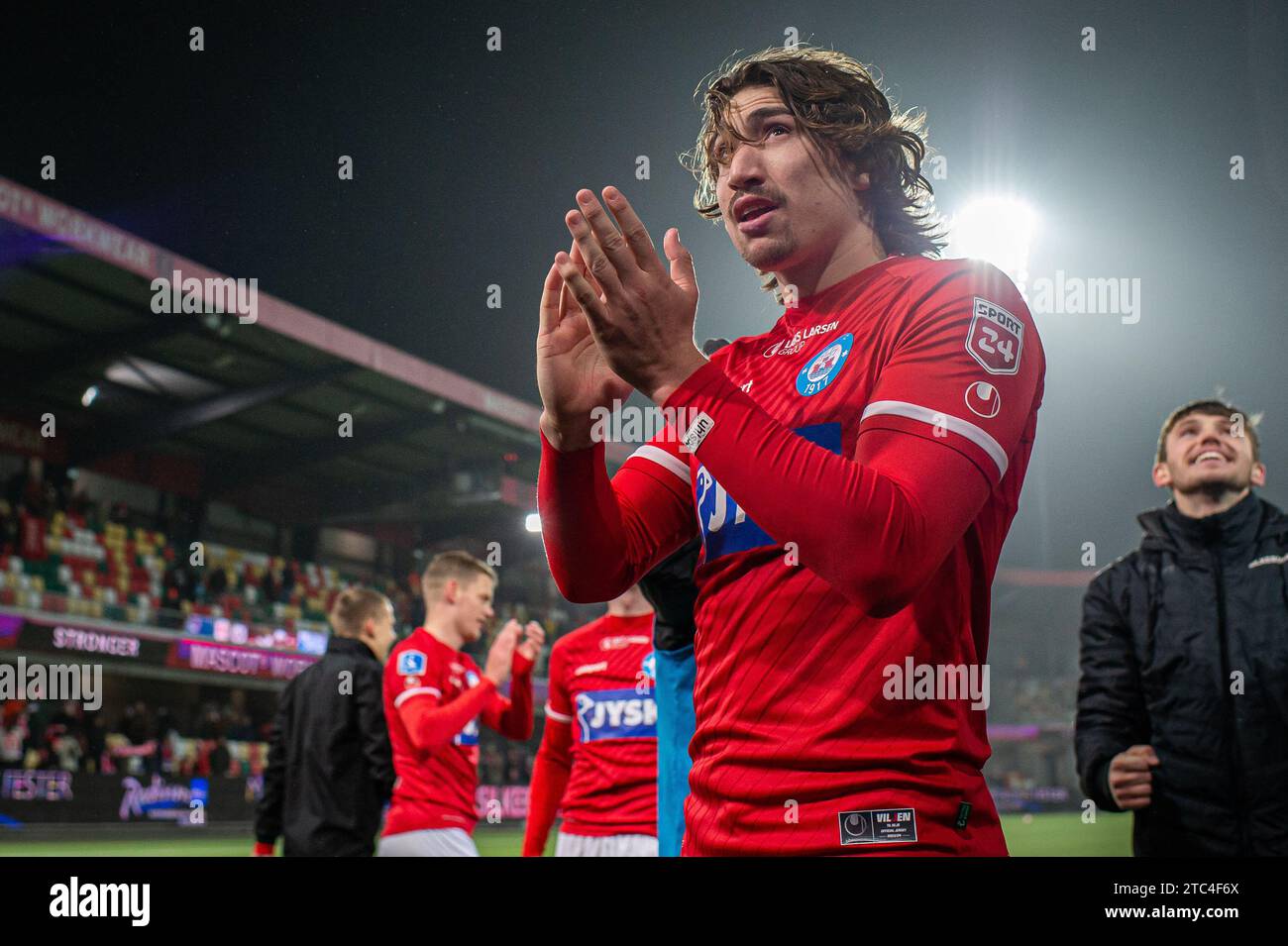 Silkeborg, Denmark. 09th, December 2023. Alexander Lind of Silkeborg IF ...