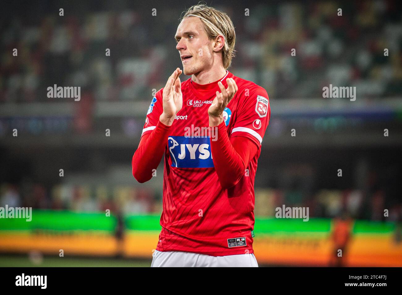 Silkeborg, Denmark. 09th, December 2023. Stefan Thordarson of Silkeborg ...